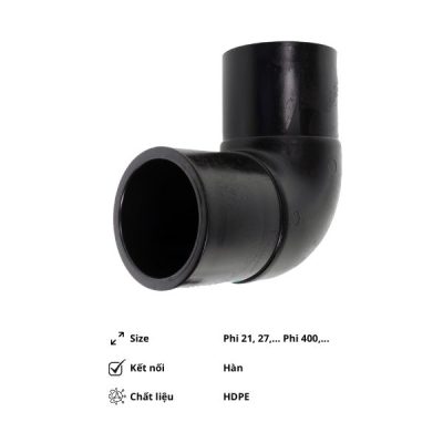 Cút nhựa HDPE | Cút góc 90 độ HDPE - Co HDPE