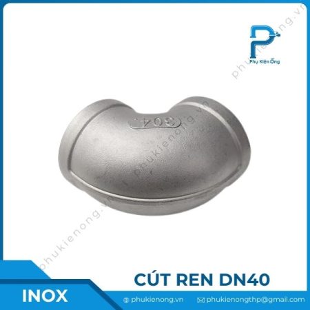 Cút ren inox DN40 | Phụ kiện nối ống inox công nghiệp